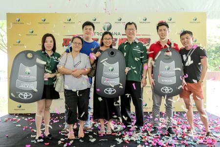 Tropicana drive me home campaign winners walk away with 3 vehicles ...