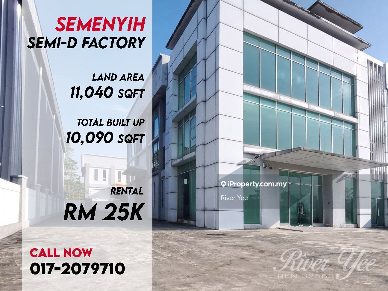 3-Storey Semi D Factory Factory near Bangi Avenue & Bdr Teknologi ...