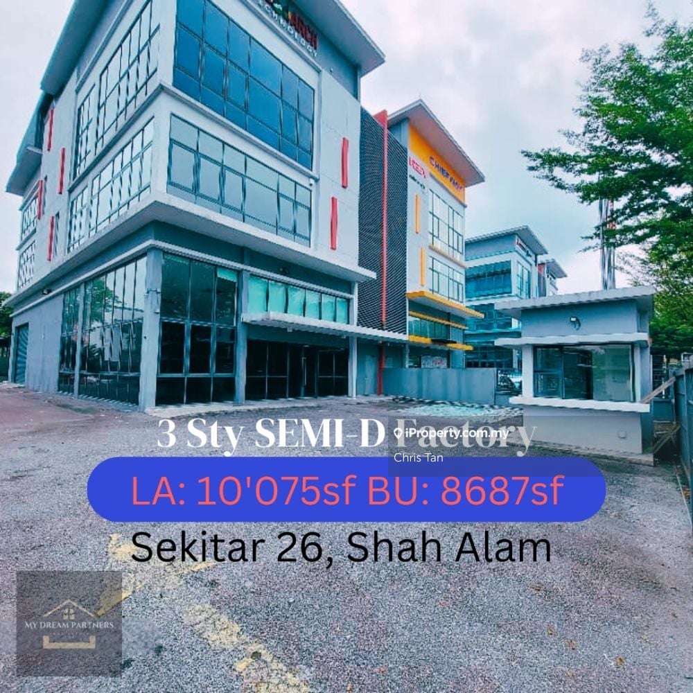 SEMI-D Factory For Sale - Sekitar 26 - Shah Alam, Seksyen 26, Shah Alam for sale - RM7000000 ...