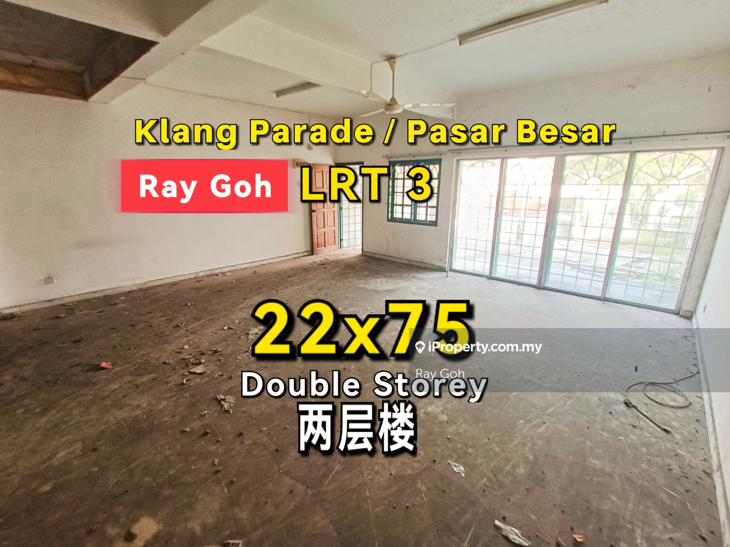 Pasar Besar Meru Klang Parade 22x75 Double Storey, Klang for sale ...