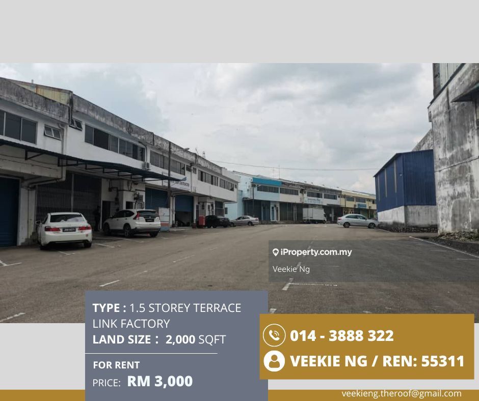 Kulai@1.5 Storey Terrace Factory, Kulai for rent - RM3000 | iProperty ...