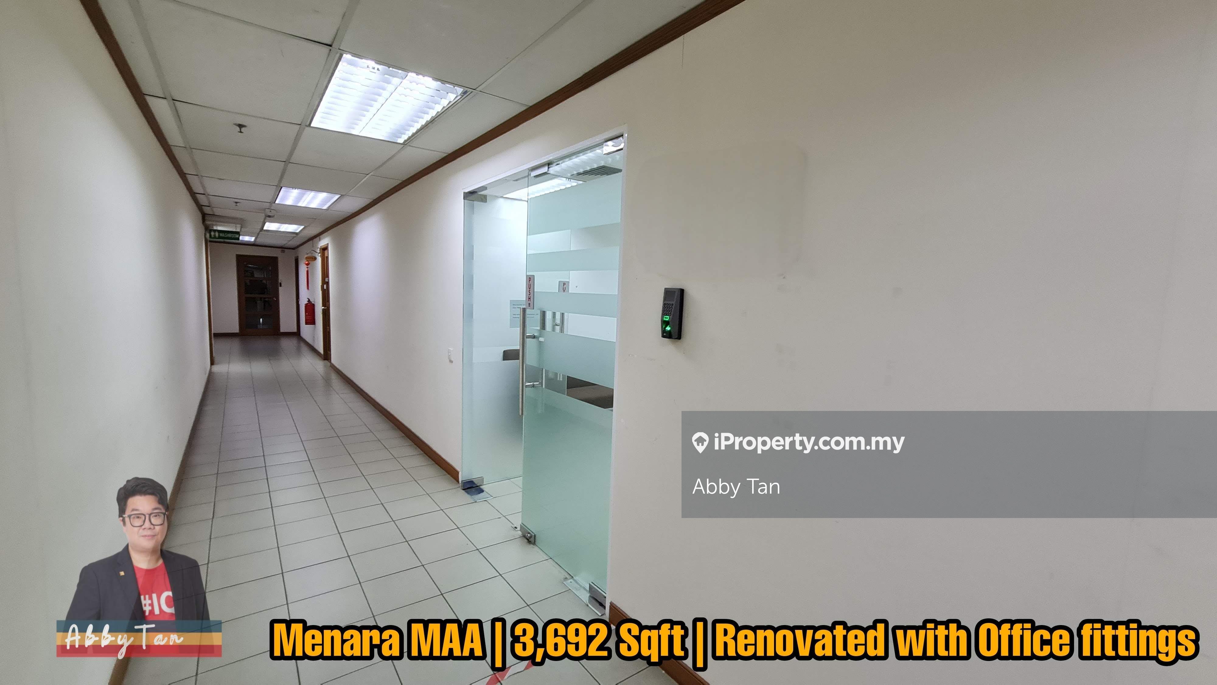 For RENT | Menara MAA | Corporate Office | Centralize Air-Cond ...