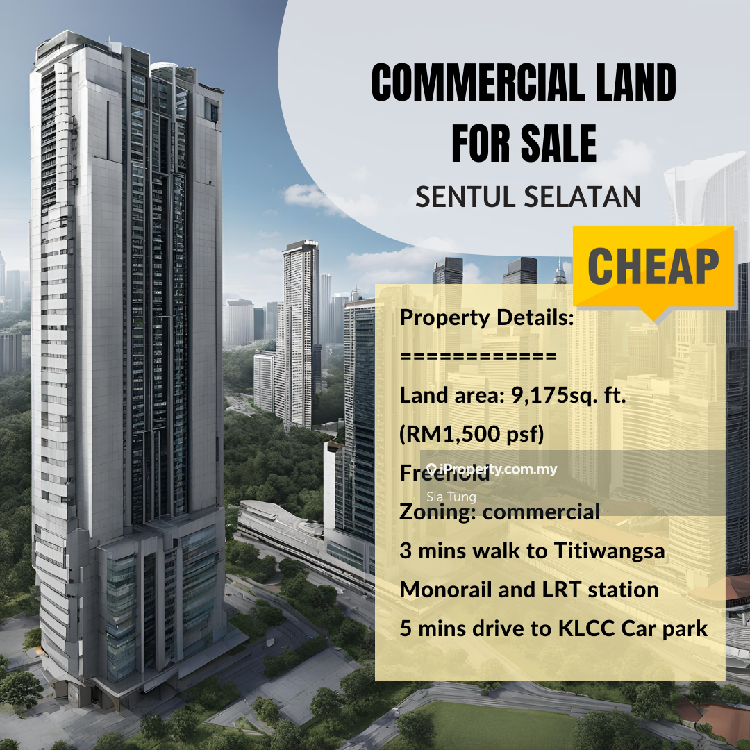 Kuala Lumpur, Sentul Selatan, Jalan Tun Razak, Sentul for sale ...
