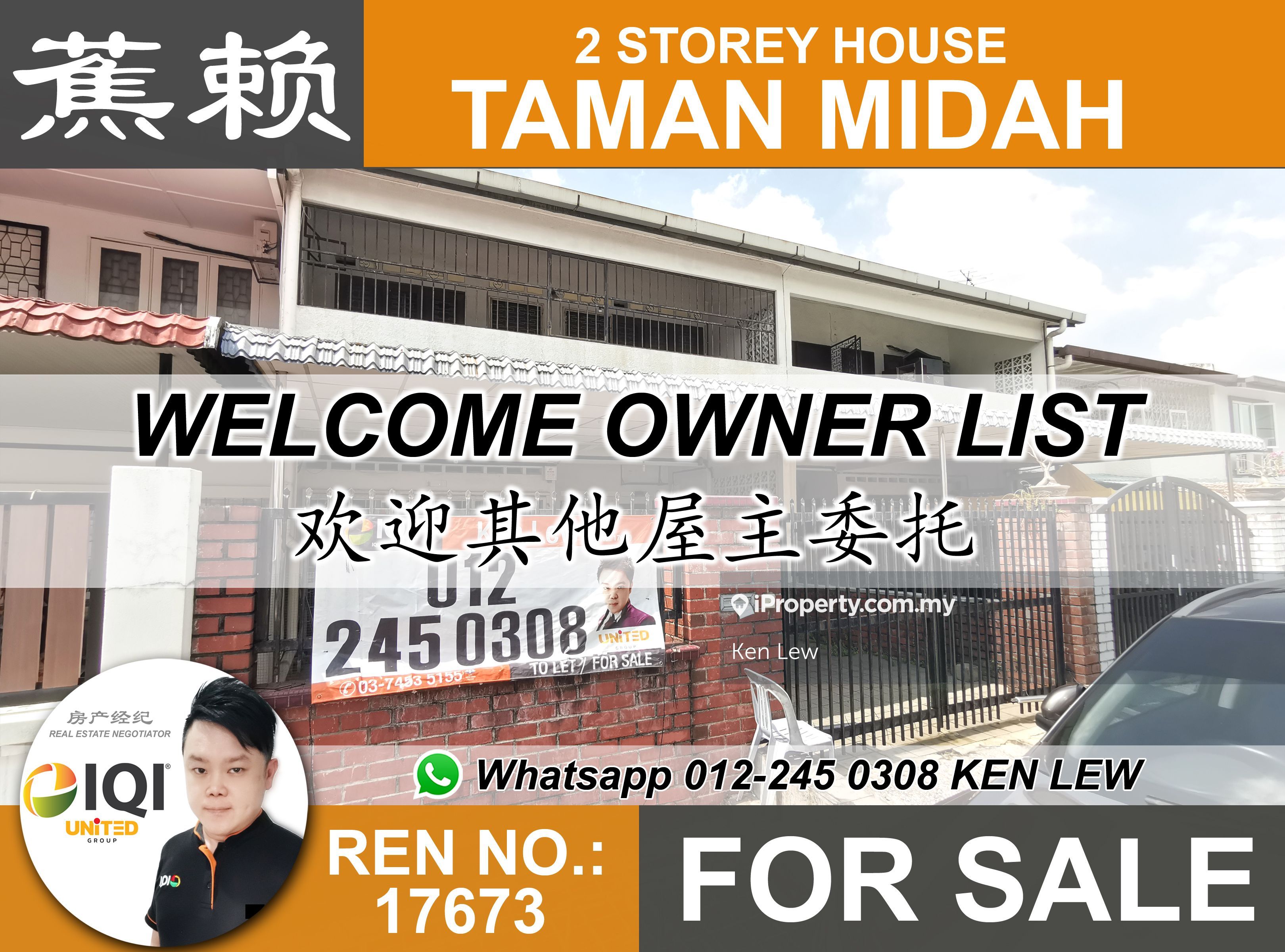 Taman Midah, Taman Connaught, Taman Pertama, Cheras for sale - RM850000 ...