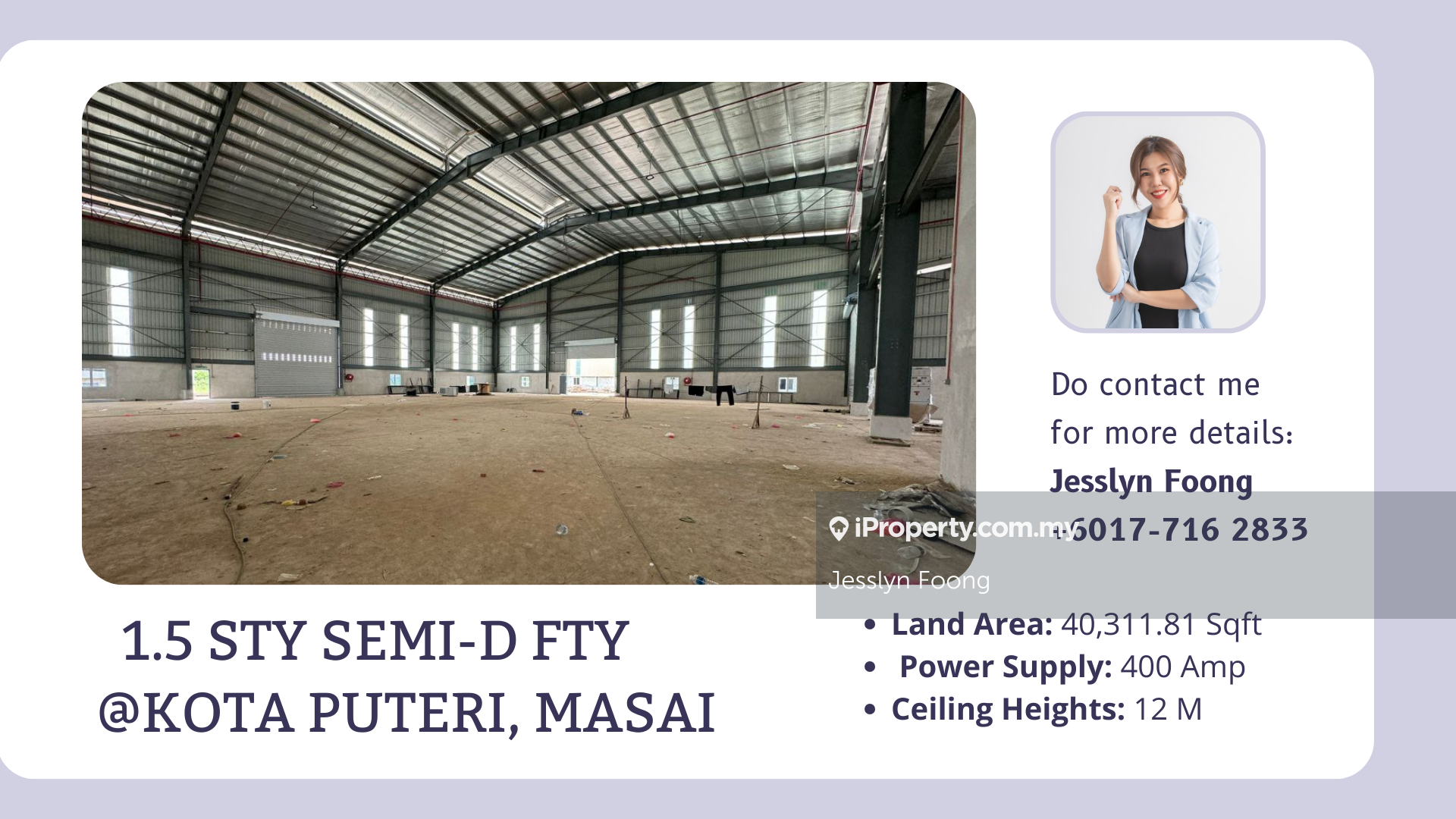 Kota Puteri Industrial Park ,Masai, Pasir Gudang 1.5 Storey Semi-D ...