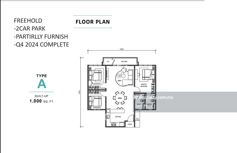 Huni @ Eco Ardence Intermediate Serviced Residence 3 bedrooms for sale ...