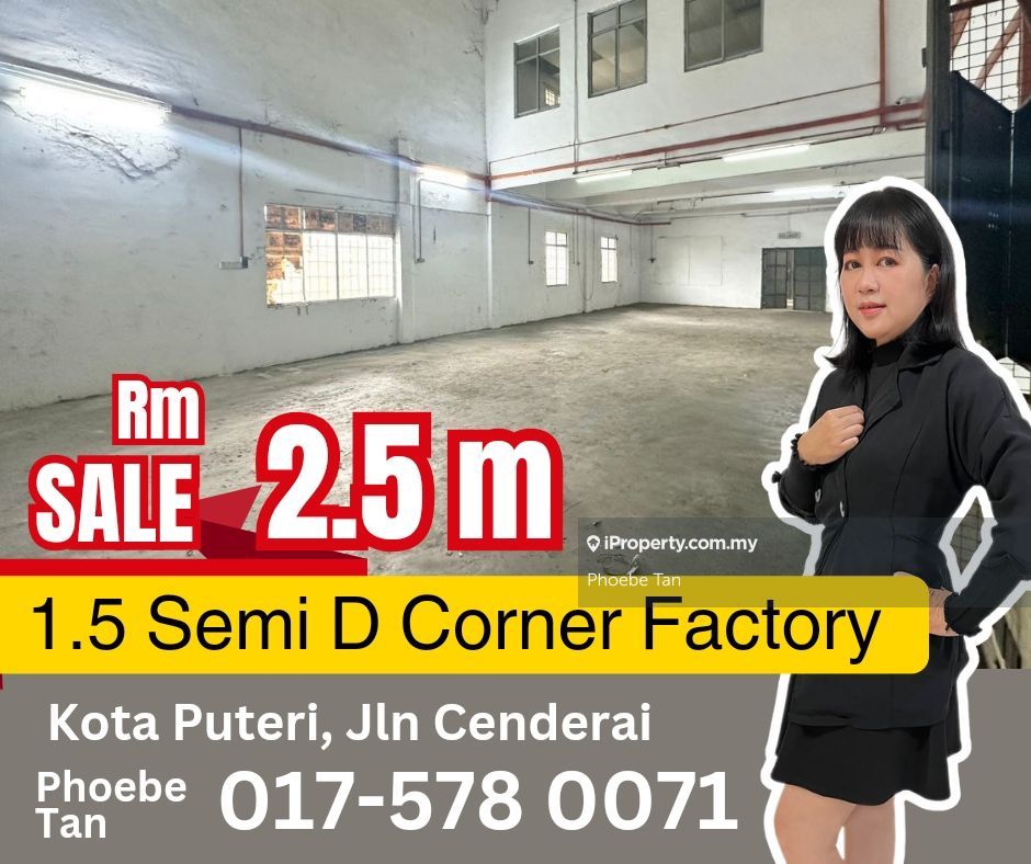Cenderai Kawasan Perindustrian Kota Puteri 1.5 Storey Corner Semi D ...