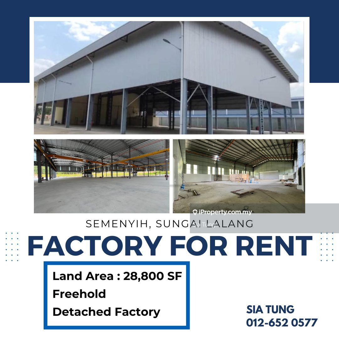Semenyih, Sg Lalang, Detached Factory, Taman Perindustrian Sri Haneco ...