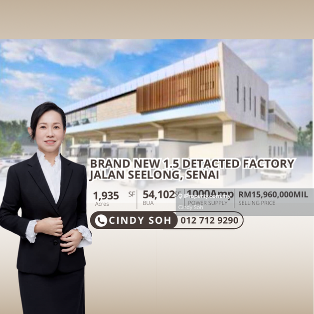Detached Factory for sale at Kampung Baru Seelong, Senai - RM ...