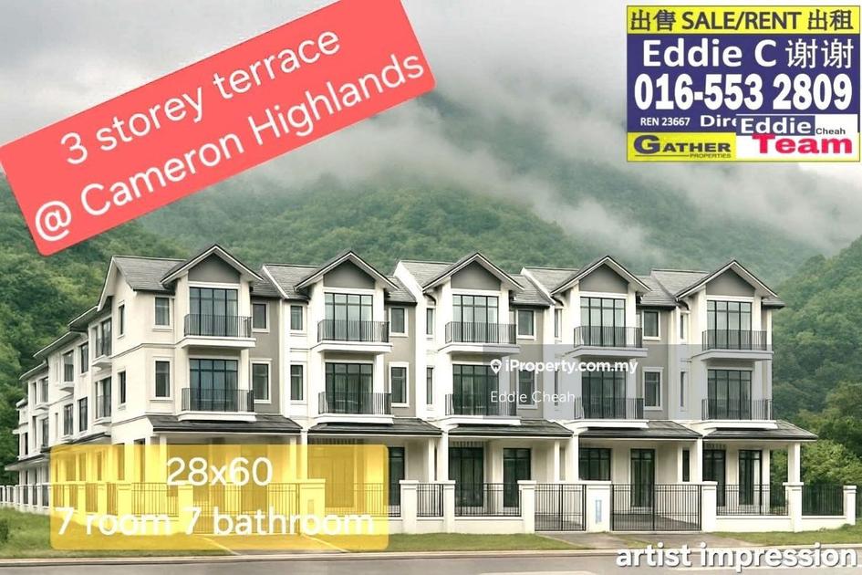 3-sty Terrace/Link House for sale at Kampung Raja, Cameron Highlands ...