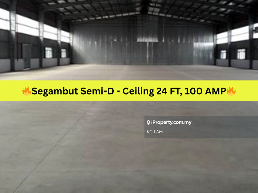 Semi-D Factory for rent at Segambut, Jalan Kuching, Kepong, Jalan Ipoh ...