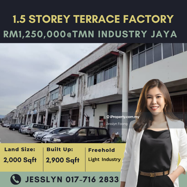 Link Factory for sale at Taman Industry Jaya, 1.5 Storey Terrace ...