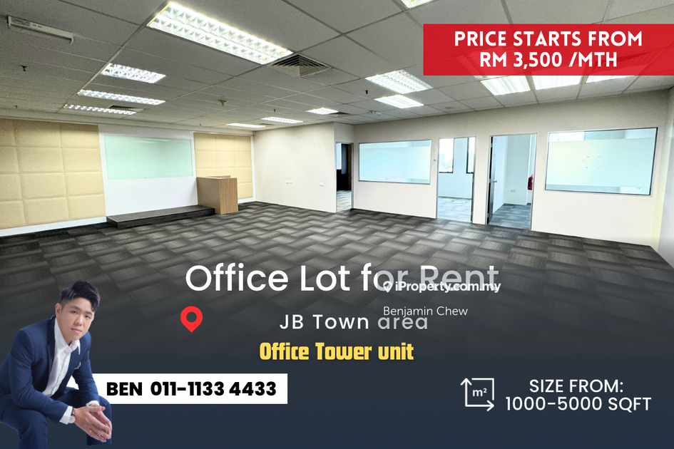 Office Tower Lot, Jb town, Johor Bahru for rent - RM3500 | iProperty ...