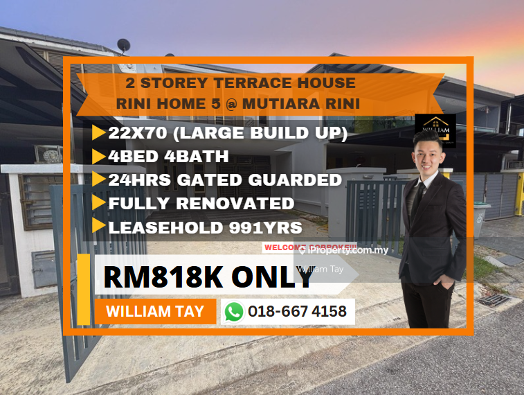2-sty Terrace/Link House for sale at Rini Homes 5, Skudai - RM 818,000 ...