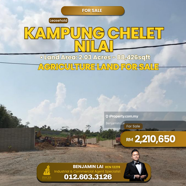 Agricultural Land for sale at Kampung Chelet Nilai Agriculture Land For ...