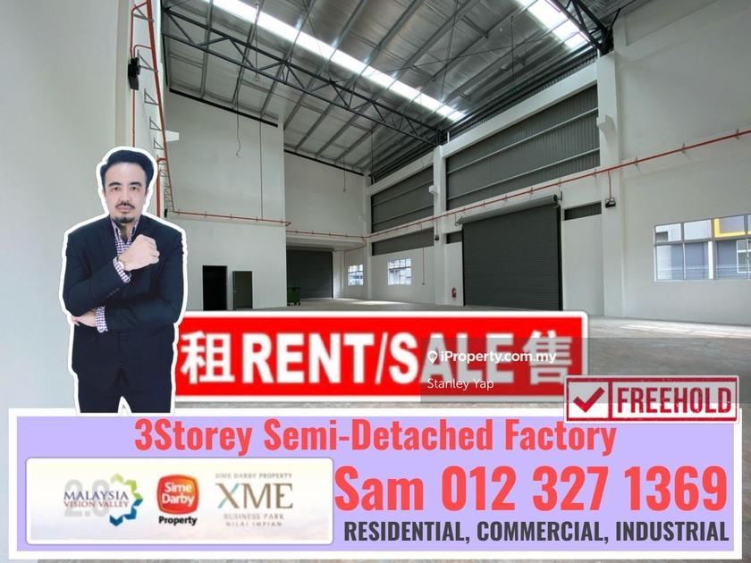 Semi-D Factory for rent at Sime Darby XME Business Park Brand New 3 ...