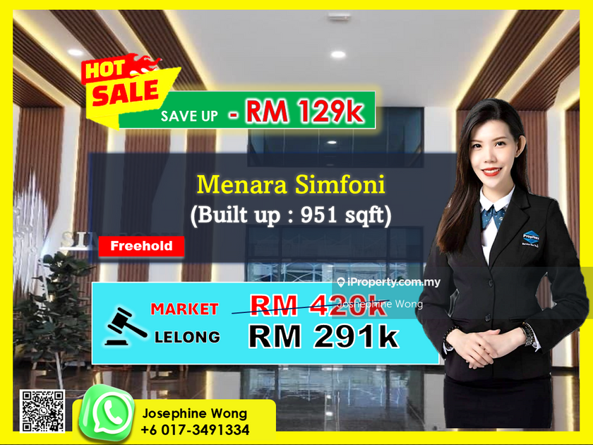 Symphony Tower (Menara Simfoni), Balakong for sale - RM291000 ...