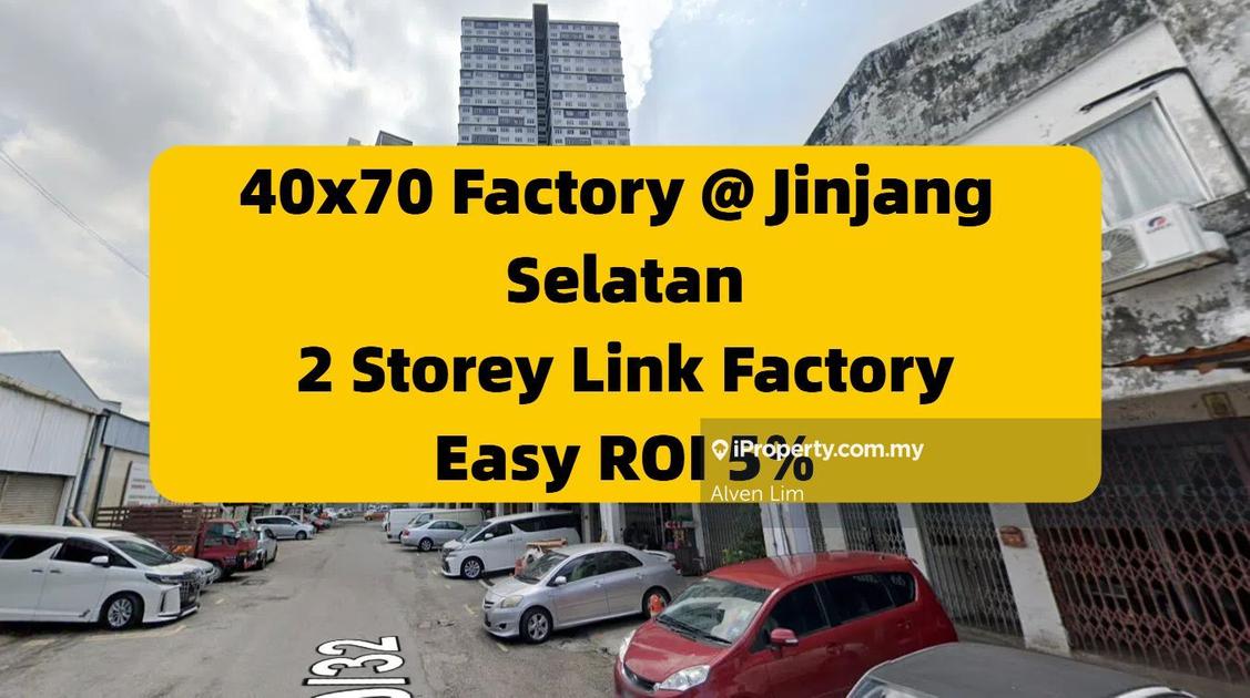 Link Factory for sale at 40x70, Jinjang Selatan, 2 Storey Link Factory ...