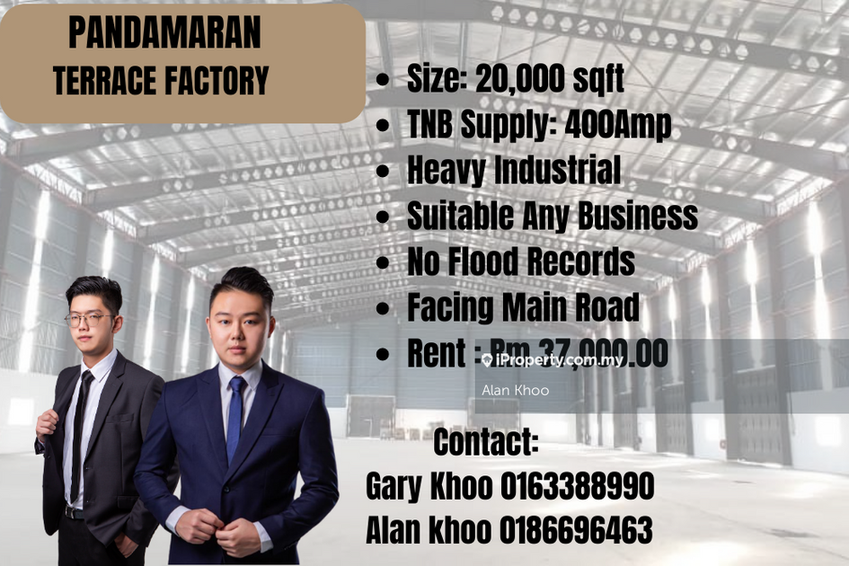 Pandamaran heavy Industrial Factory For Rent Port Klang Westport Northport Pulau Indah Telok ...