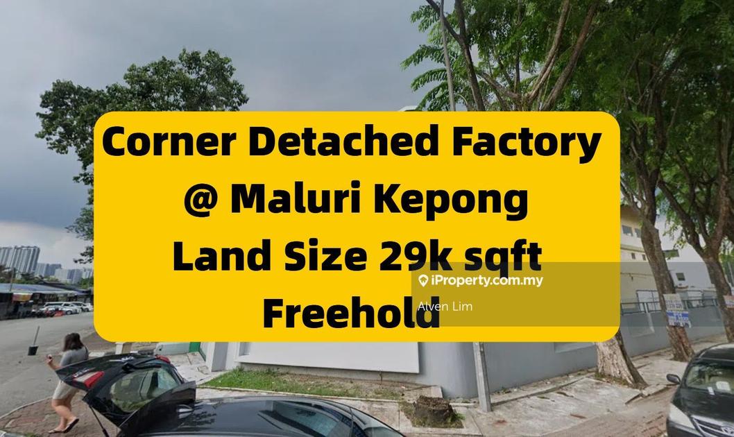 Detached Factory for sale at Taman Bukit Maluri, Taman Kepong, Main ...