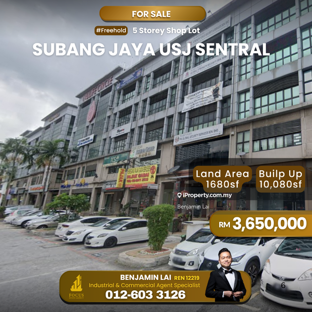 Shop for sale at Subang Jaya, USJ Sentral 5 Story Shop Lot for Sale ...