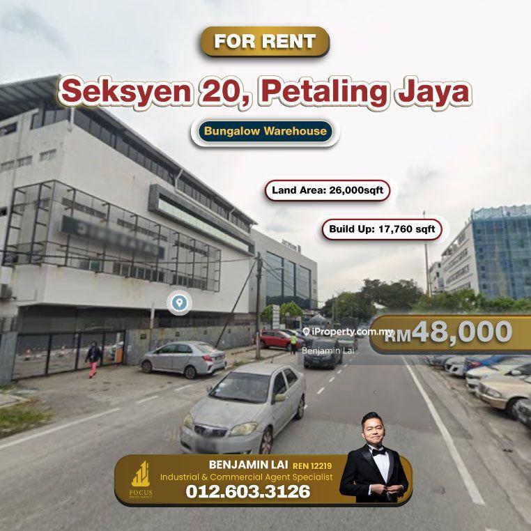 Warehouse for Rent in Seksyen 20, Petaling Jaya by Benjamin Lai