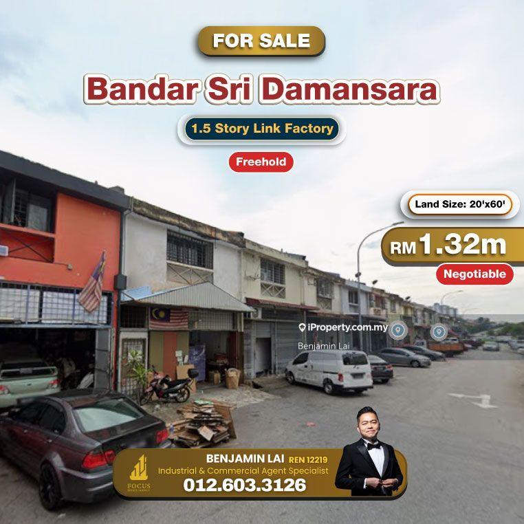 Terrace Factory for Sale in Bandar Sri Damansara, Bandar Sri Damansara ...