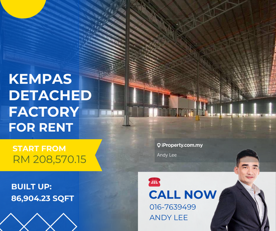Detached Factory for Rent in Kempas, Johor Bahru by Andy Lee
