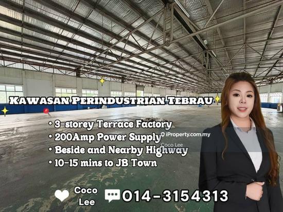 Terrace Factory for Rent in Kawasan Perindustrian Tebrau 1, Tebrau by ...