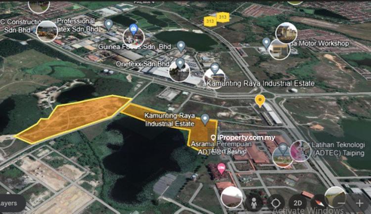 Tanah Perindustrian untuk dijual di Industrial Land Kamunting Raya ...