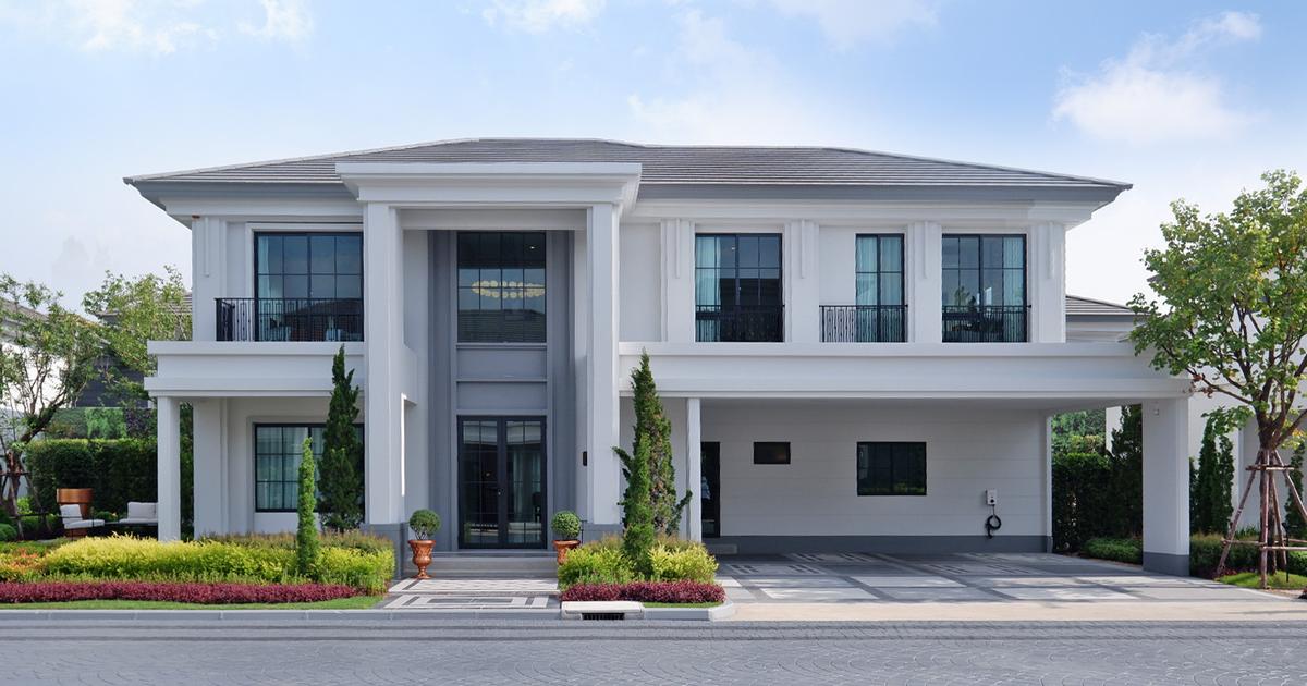 เศรษฐสิริ เสรีไทย (Setthasiri Serithai) บ้านเดี่ยว 2 ชั้นใกล้แฟชั่นไอส์แลนด์และทางด่วน โครงการ ...